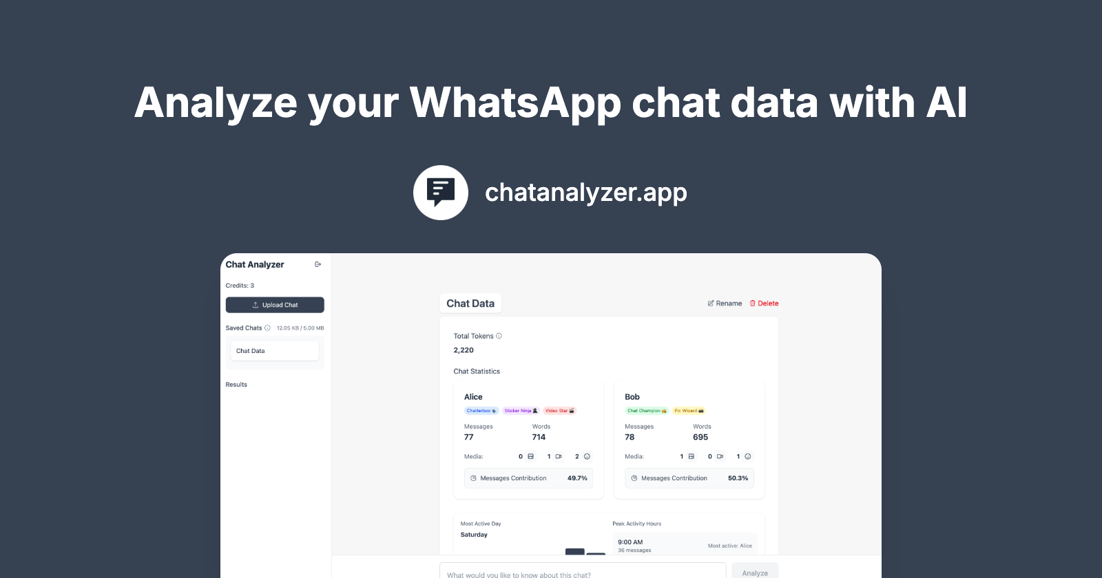 Chat Analyzer - WhatsApp Chat Analyzer with AI